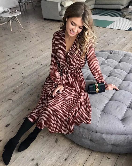 vem ver esses looks (+15) com vestido pra usar no inverno & arrasar ...